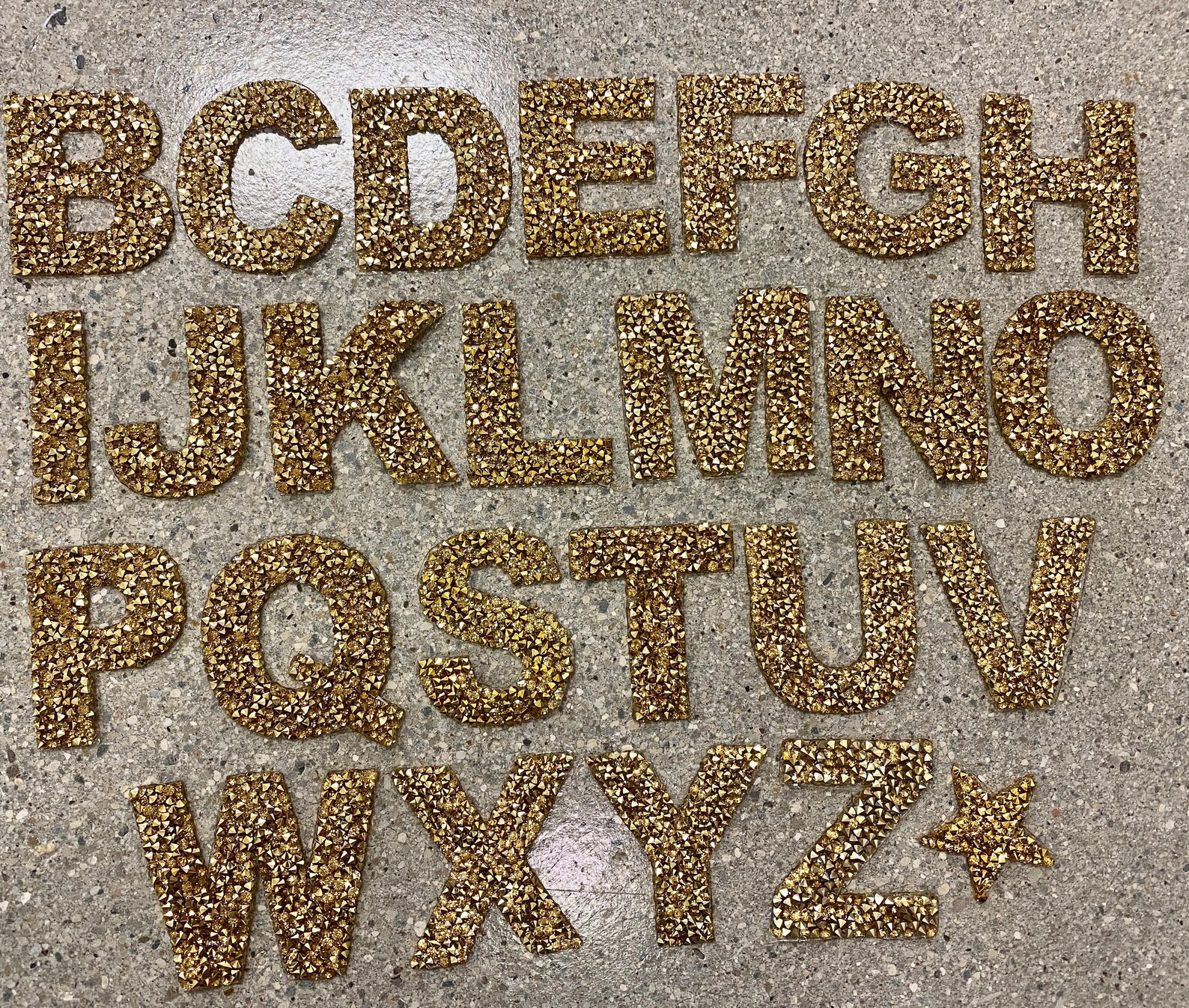 Rhinestone Iron on Letters Iron on Letters Rhinestone - Etsy