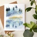 Morning Mist Greeting Card | Watercolor Landscape Artwork - Etsy
