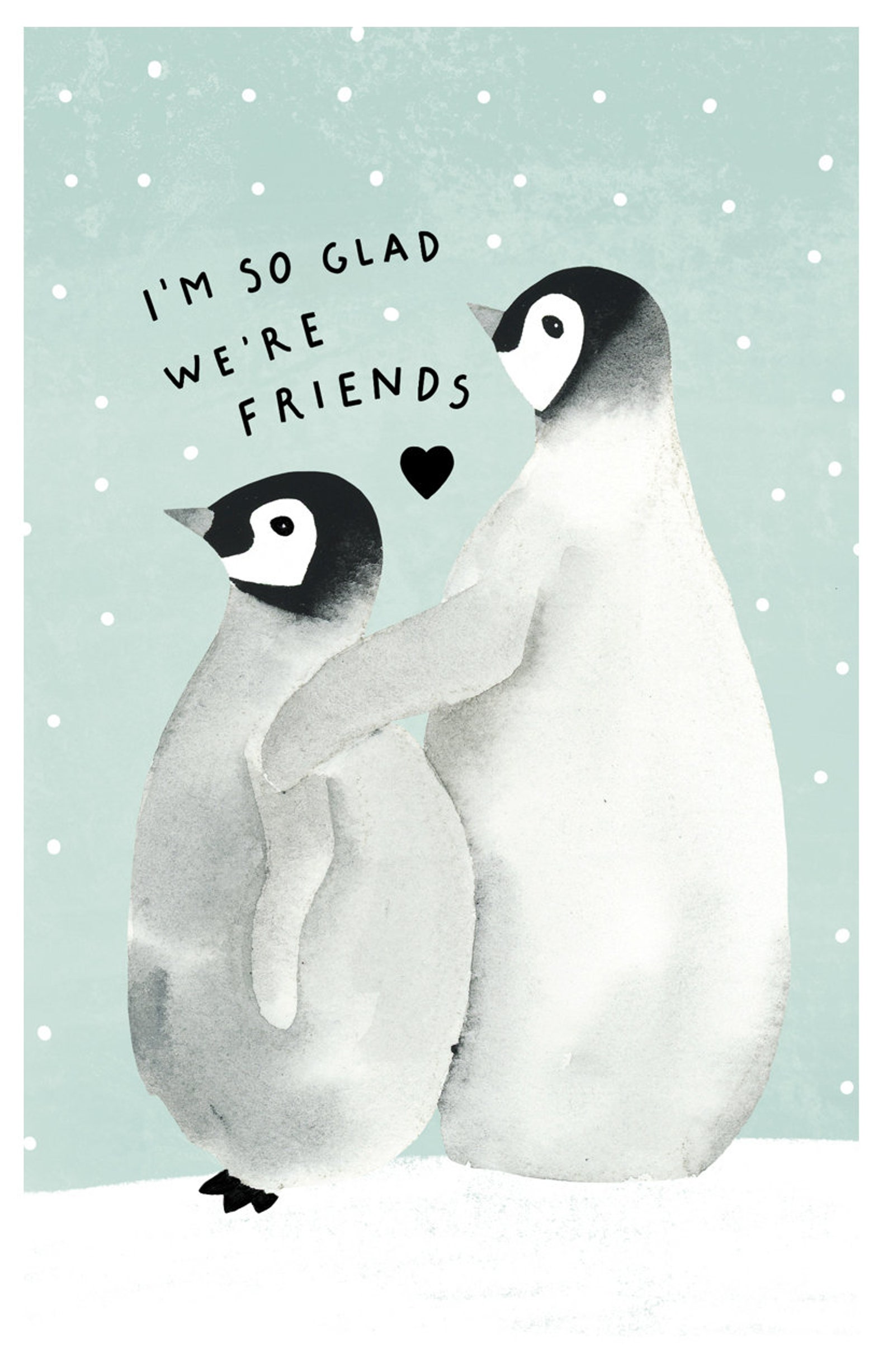 Printable Valentine Cards Cute Polar Bear Seal Penguin | Etsy