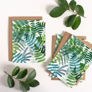 Ferns Greeting Card | Watercolor Fern Botanical Artwork | Everyday ...