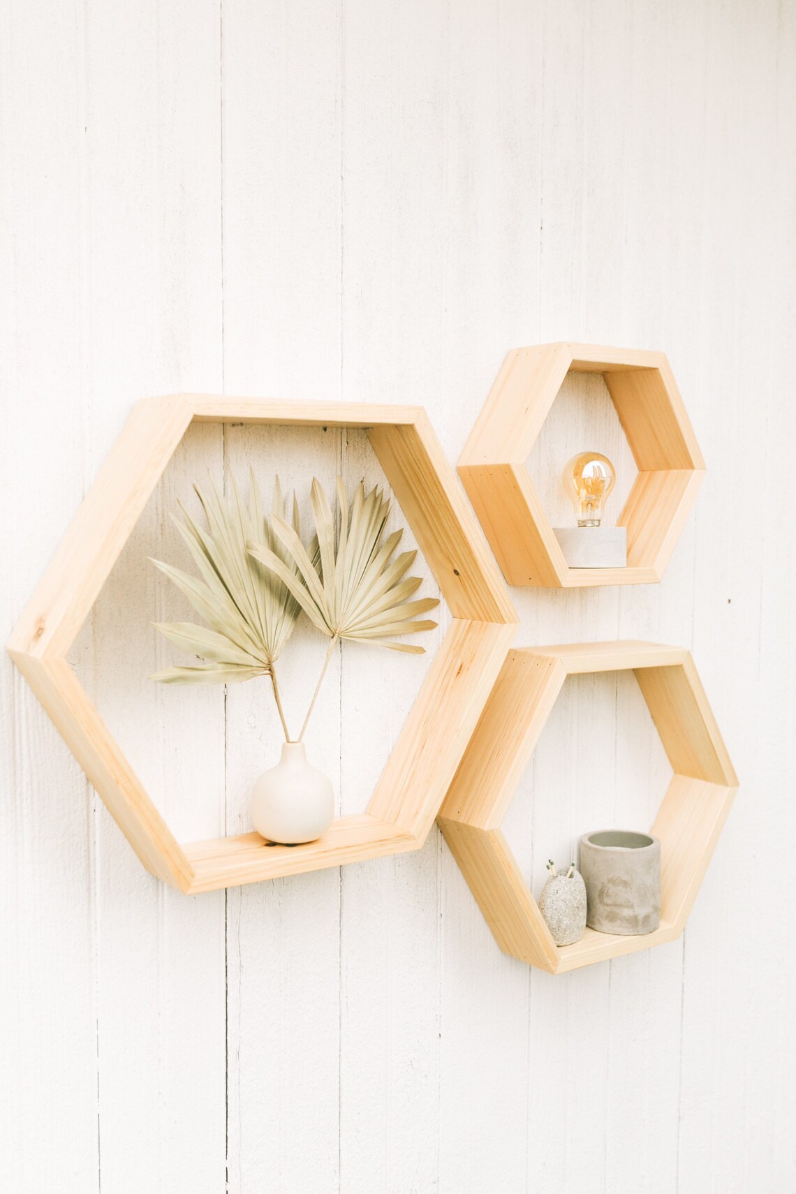 Hexagon Shelf Geometric Shelves Shape Shelves Hanging - Etsy