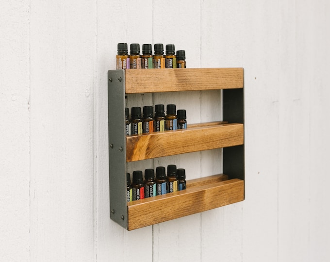 Essential Oil Wall Display Essential Oil Storage Essential | Etsy