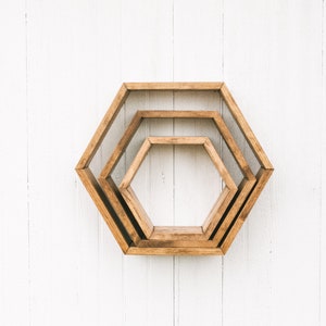 Hexagon Shelf, Geometric Shelves, Shape Shelves, Hanging Shelves ...
