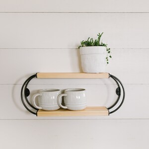Oval Wooden Shelf: Minimalist Wall Decor - Etsy