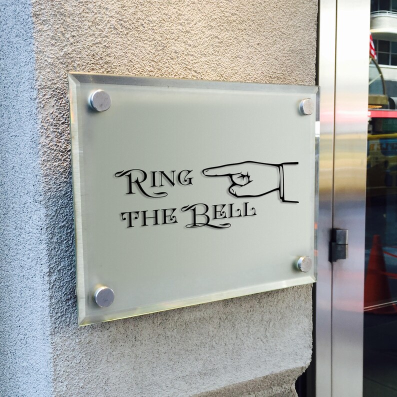 Ring the Bell - Entrance Sign - Digital File Download for Print or Cut ...