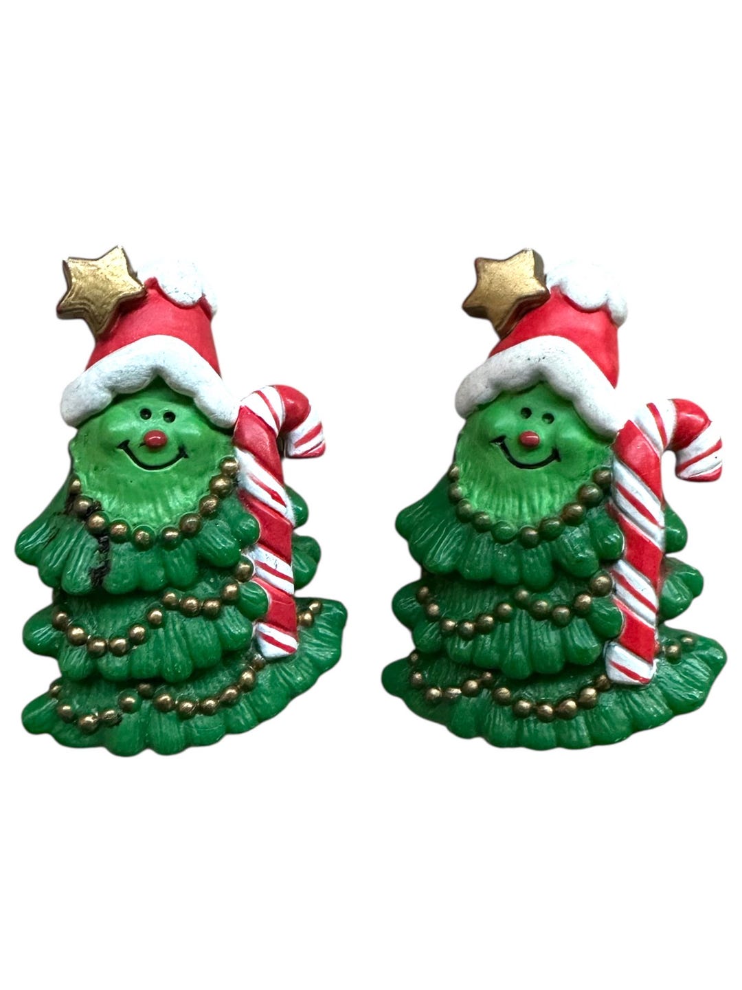 Vintage Christmas Tree Pins - Set of 2 - Etsy