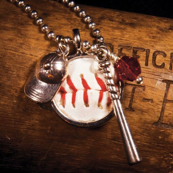Baseball Bling Necklace - Etsy