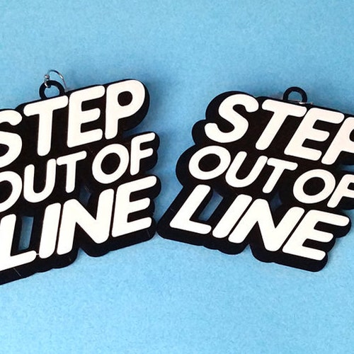 Step Out of Line Statement Earrings in Multiple Color - Etsy
