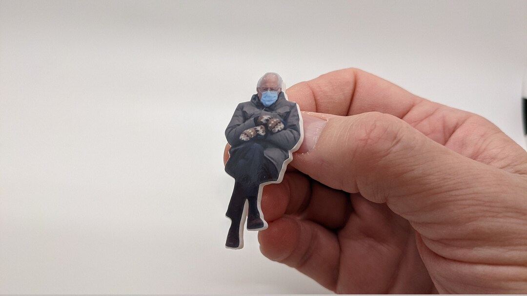Bernie Pin, 3D Printed With Waterproof Vinyl Overlay and Glossy ...