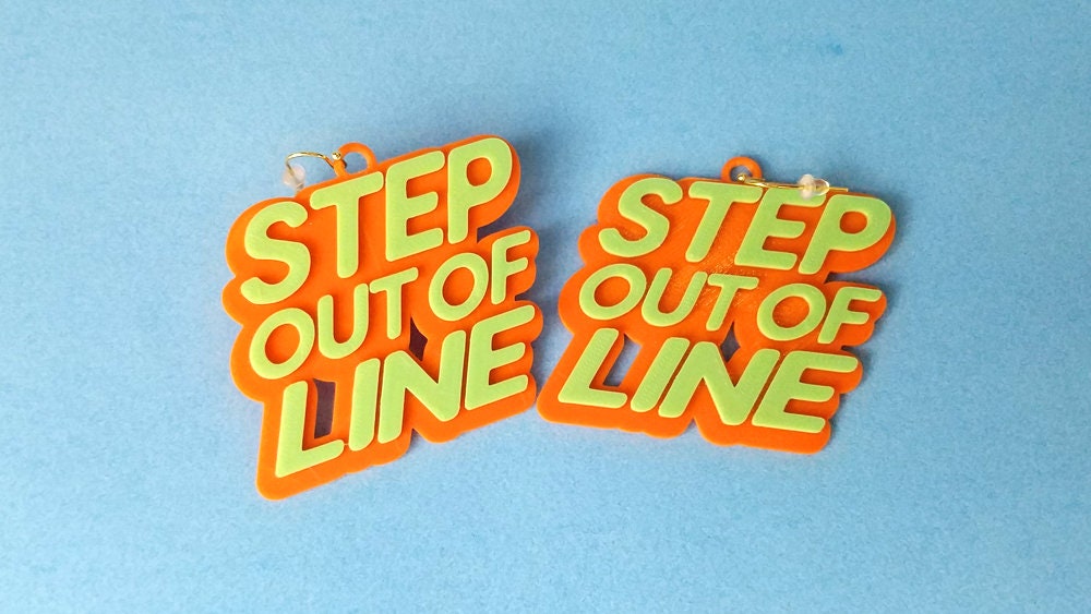 Step Out of Line Statement Earrings in Multiple Color - Etsy