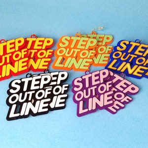 Step Out of Line Statement Earrings in Multiple Color - Etsy