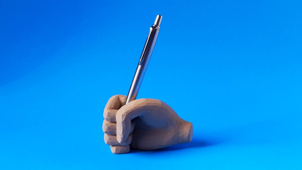 Large Toothpick/pen/pencil Holder: Large Chiseled Fist 3D | Etsy