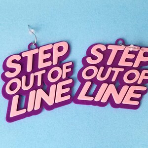 Step Out of Line Statement Earrings in Multiple Color - Etsy