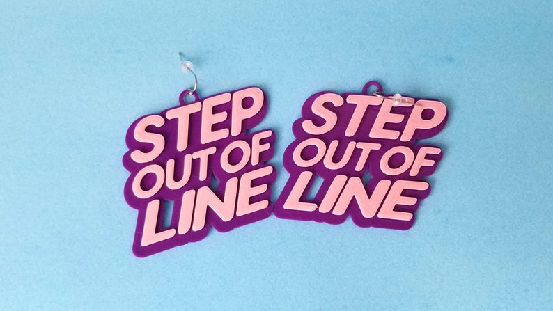 Step Out of Line Statement Earrings in Multiple Color - Etsy