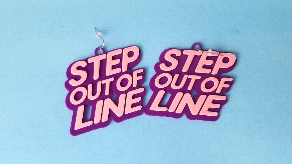 Step Out of Line Statement Earrings in Multiple Color - Etsy