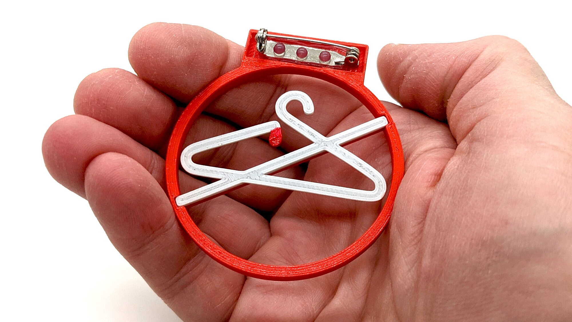 Reproductive Rights Pin small 3D Printed Hand Painted With - Etsy