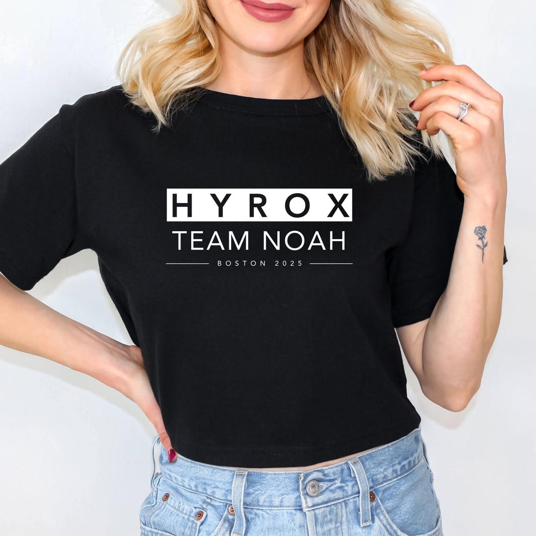 Custom Hyrox Crop Shirt, Hyrox Crop Shirt, Hybrid Athlete T-shirt ...