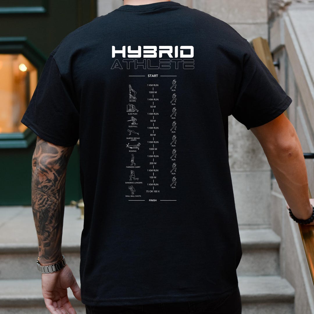 Hybrid Athlete Shirt, Functional Fitness Race Shirt, 8-workout Circuit ...
