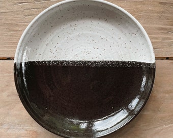 Black and White Dinner Plate Stoneware - Etsy