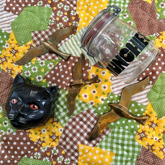 Mid-Century Black Cat Music Box - Gem
