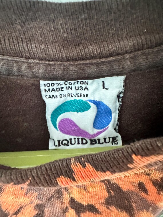 Vintage Liquid Blue Tiger T Shirt - Gem