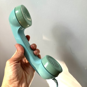 Vintage Teal Push Button Phone - Etsy