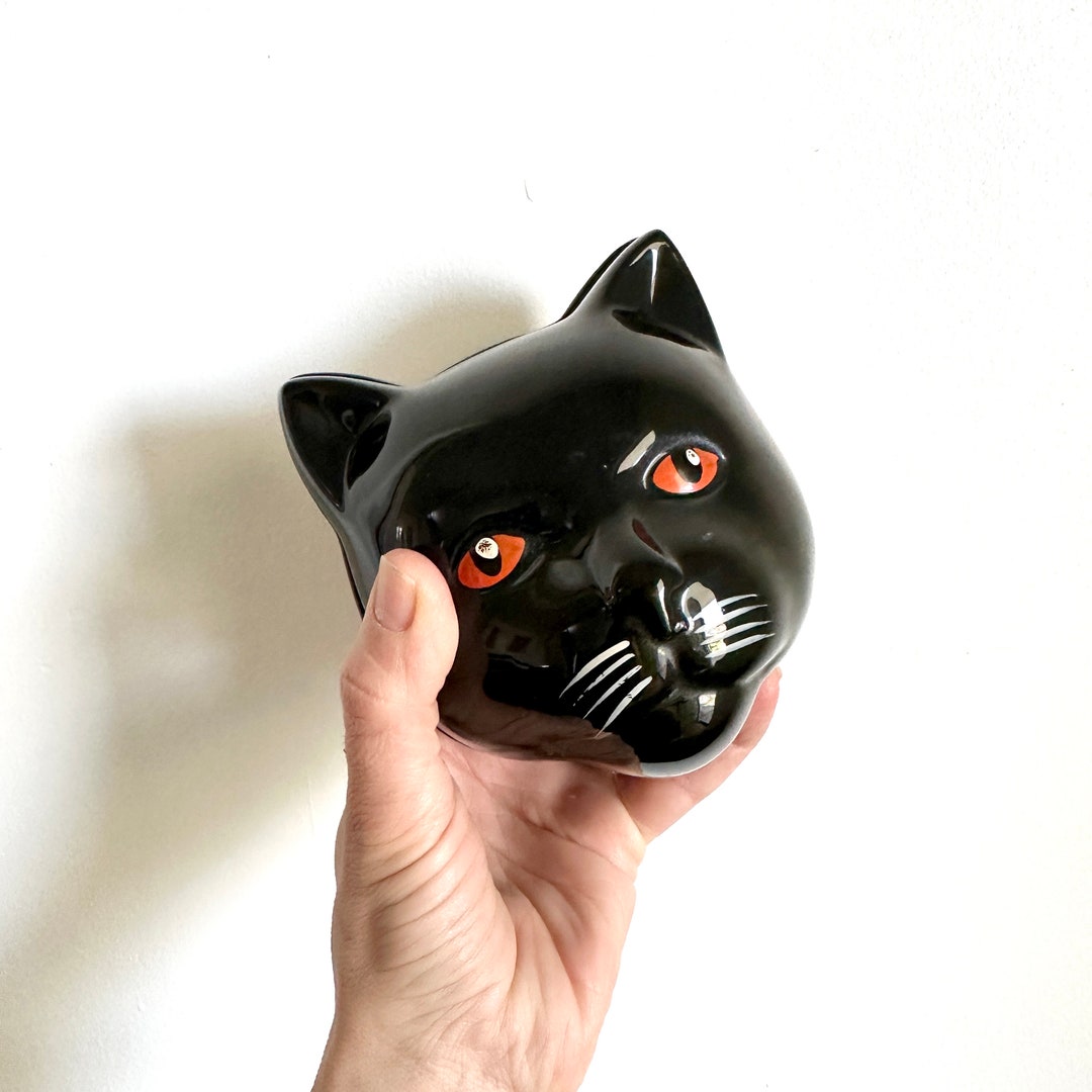 Mid-century Black Cat Music Box - Etsy