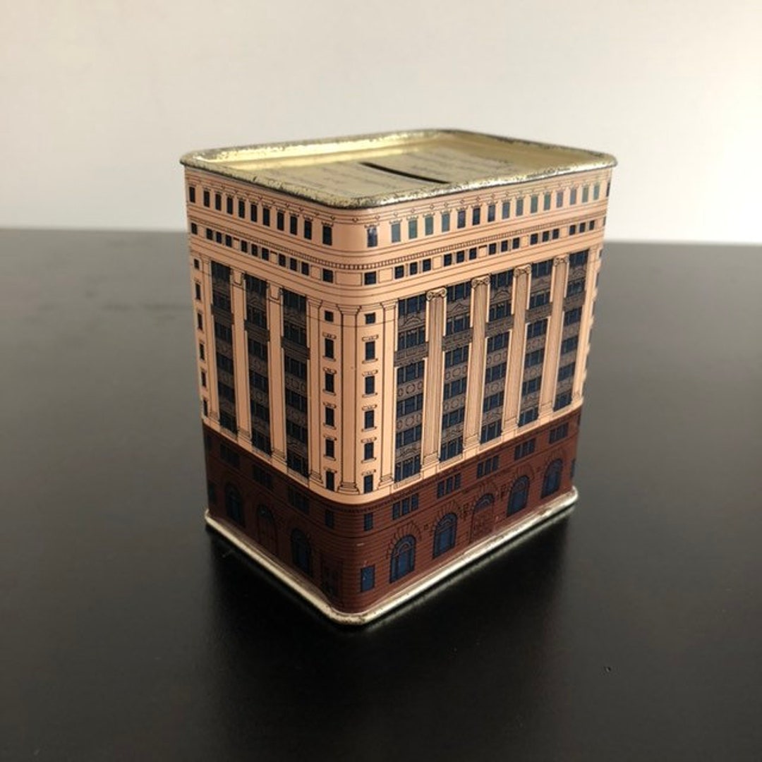 Vintage Commonwealth Bank Tin Money Box: Martin Place Building - Etsy