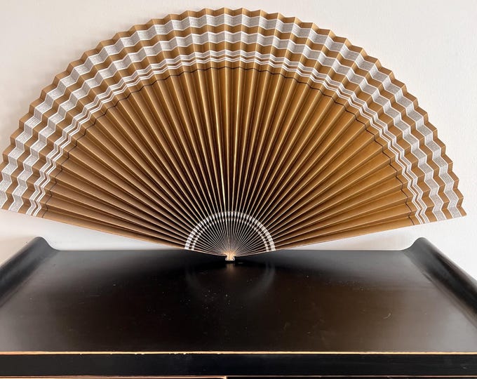 Vintage,extra Large Folding Fan,korean Wall Fan,wall Decor,oriental ...