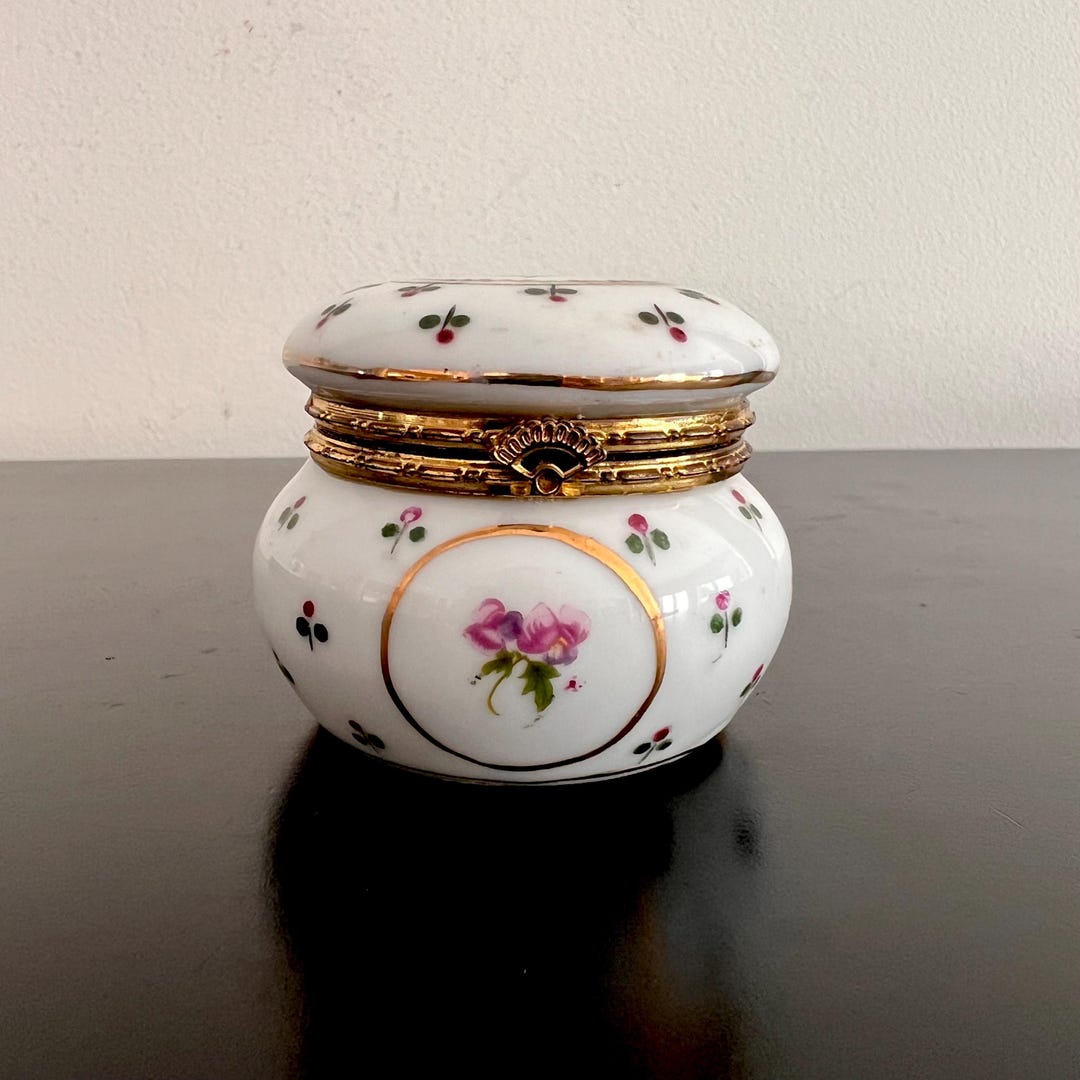 Vintage,limoges Porcelain Box,french Porcelain,collectible Porcelain ...