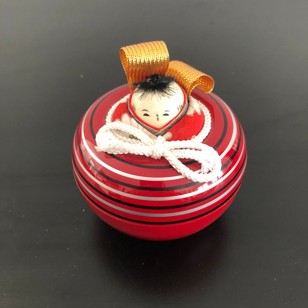 Vintage,japanese Box,trinket Box,japanese Gift,round Box,japanese ...