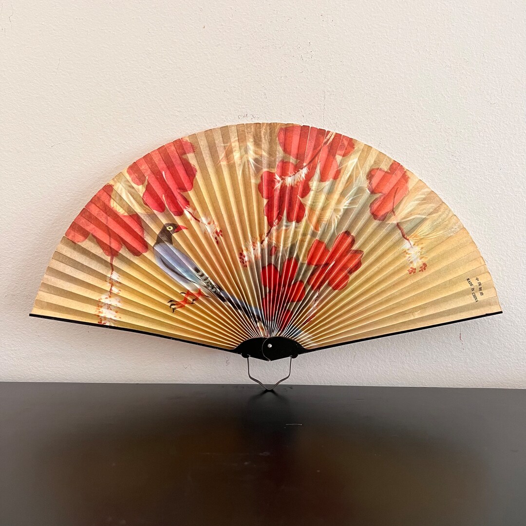 Vintage,folding Fan,asian Fan,chinese Folding Fan,hand Fan,asian ...