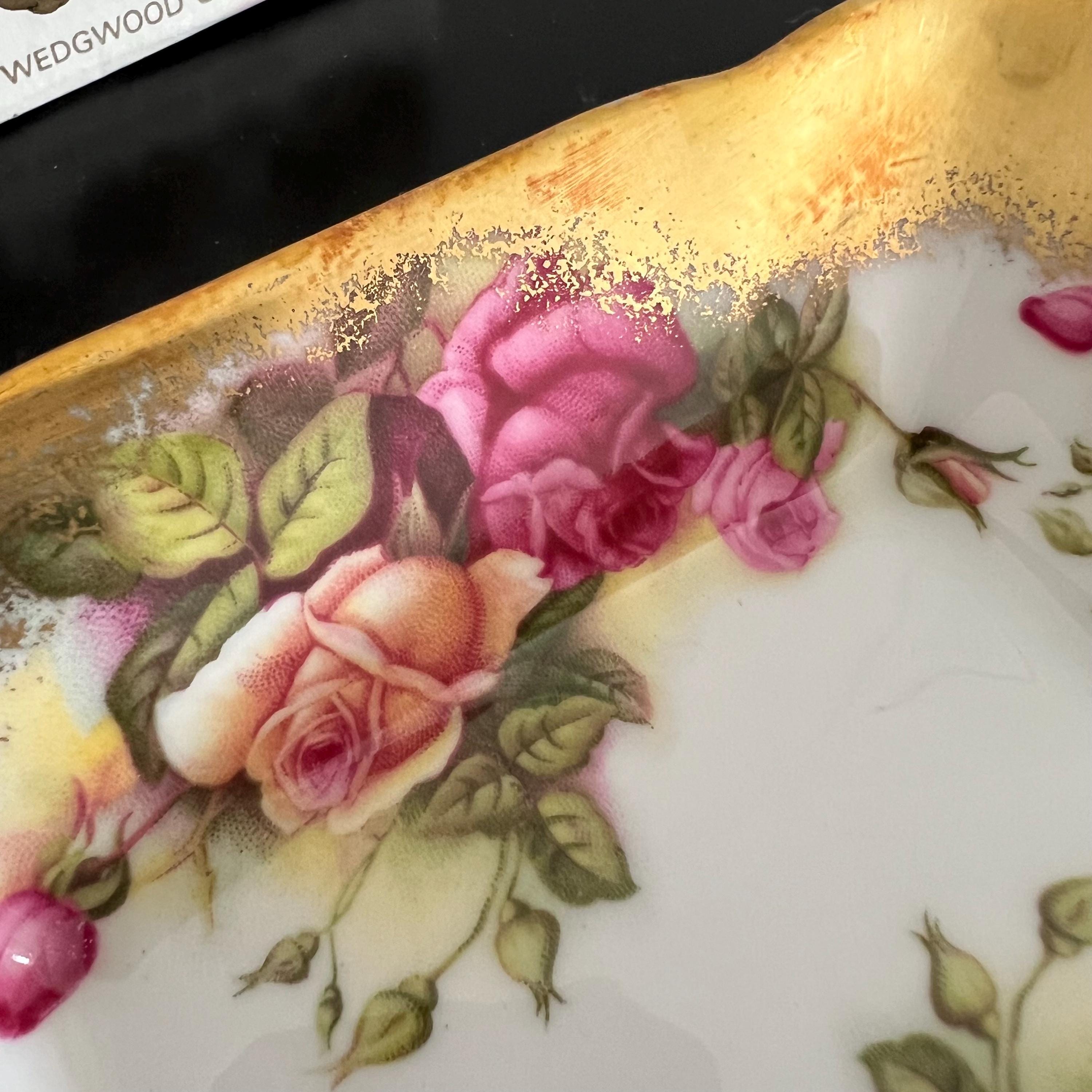 Vintage Royal Chelsea Golden Rose Candy Dish: Collectible English ...