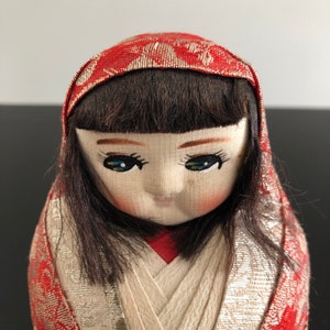 Vintage,japanese Doll,daruma,hime,japanese Interiors,gofun Doll ...