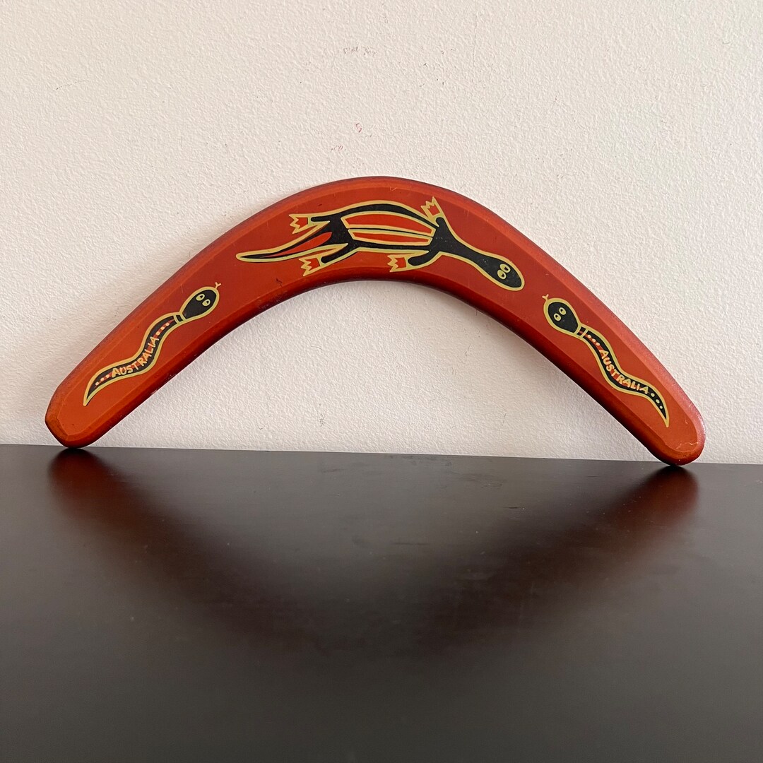 Vintage Wooden Boomerang: Indigenous Australian Folk Art - Etsy