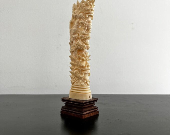Vintage,bone Carving,totem Carving,oriental Decor,balinese Interiors ...