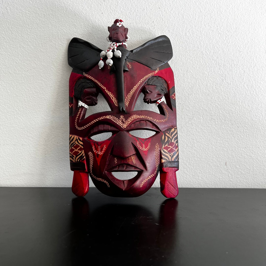 Vintage,ndebele Carved Mask,tribal Mask,african Mask,african Interiors ...