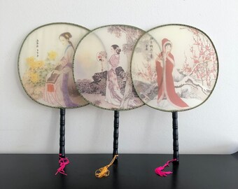 Paddle Hand Fans - Etsy