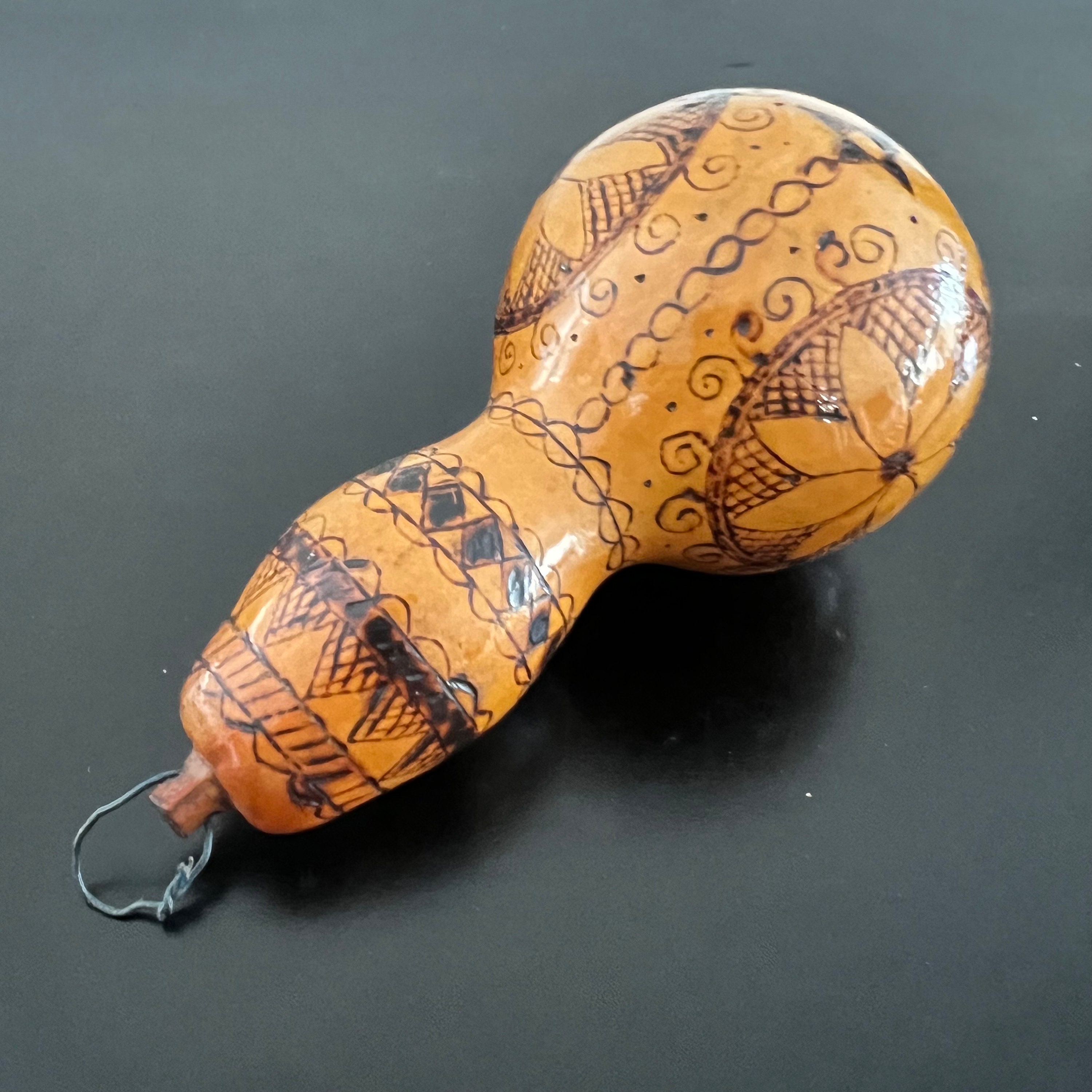 Vintage, Gourd,folk Art, Decorative Gourd, Native American, Navajo ...