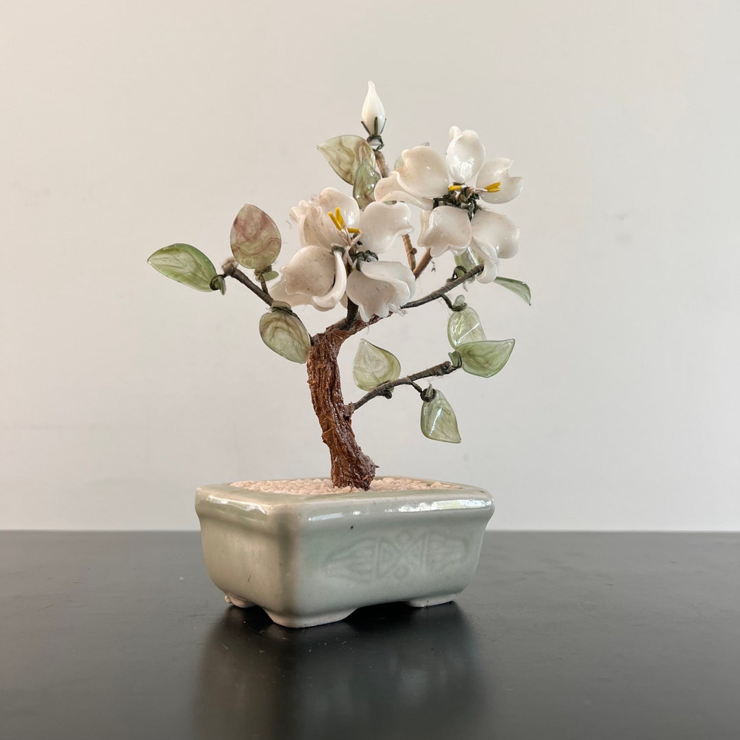 Vintage,jade Tree,tree Figurine,chinoiserie Decor,asian Interiors,home ...
