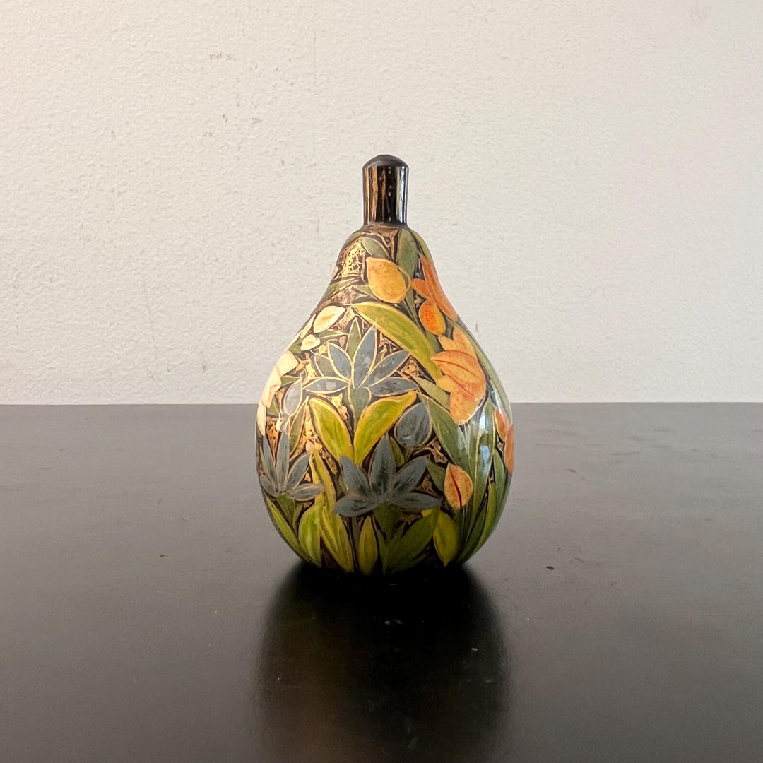Vintage,kashmiri Pear,indian Decor,paper Mache Pear,boho Gift,bohemian ...