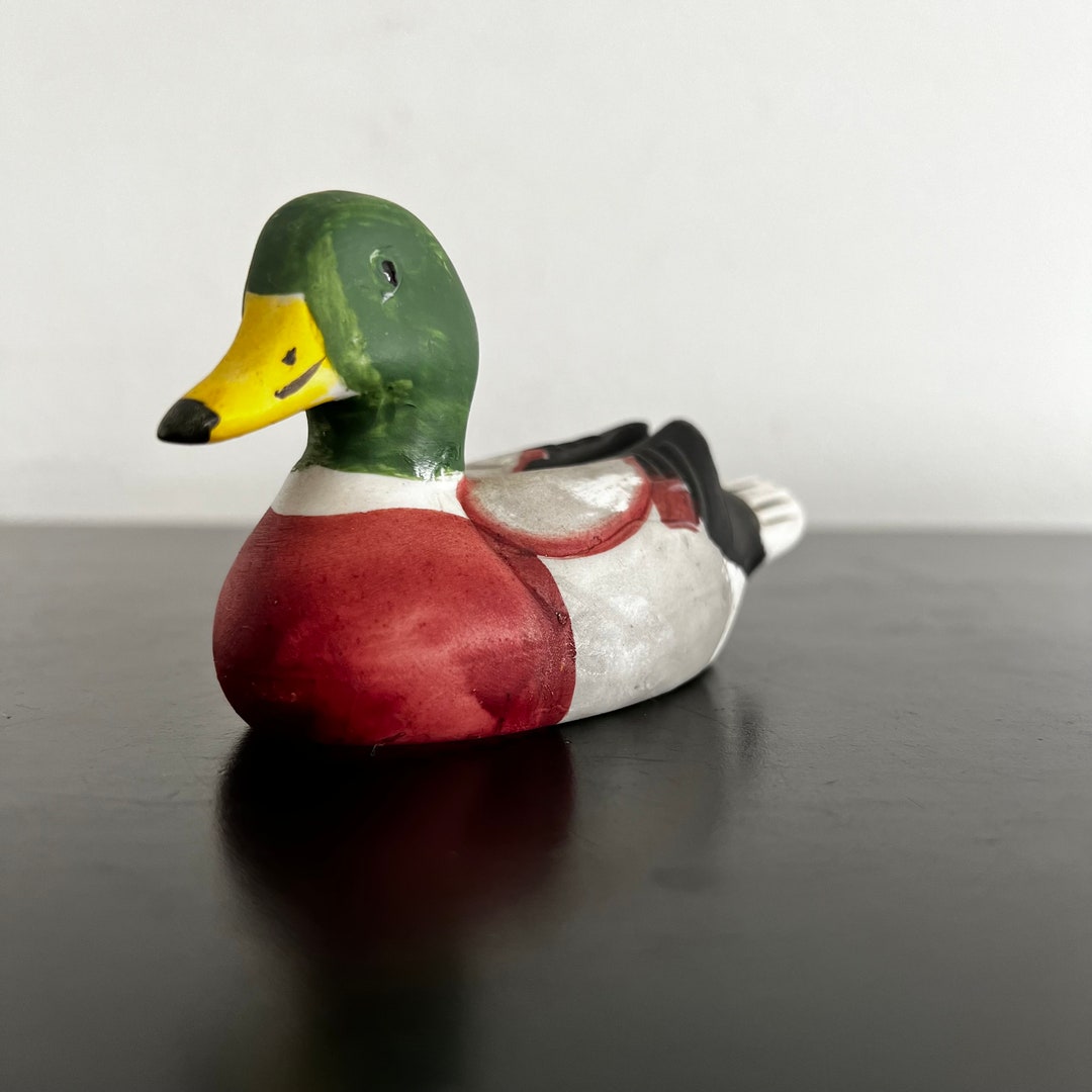 Vintage,ceramic Duck,mallard Duck,duck Figurine,home Decor,porcelain ...
