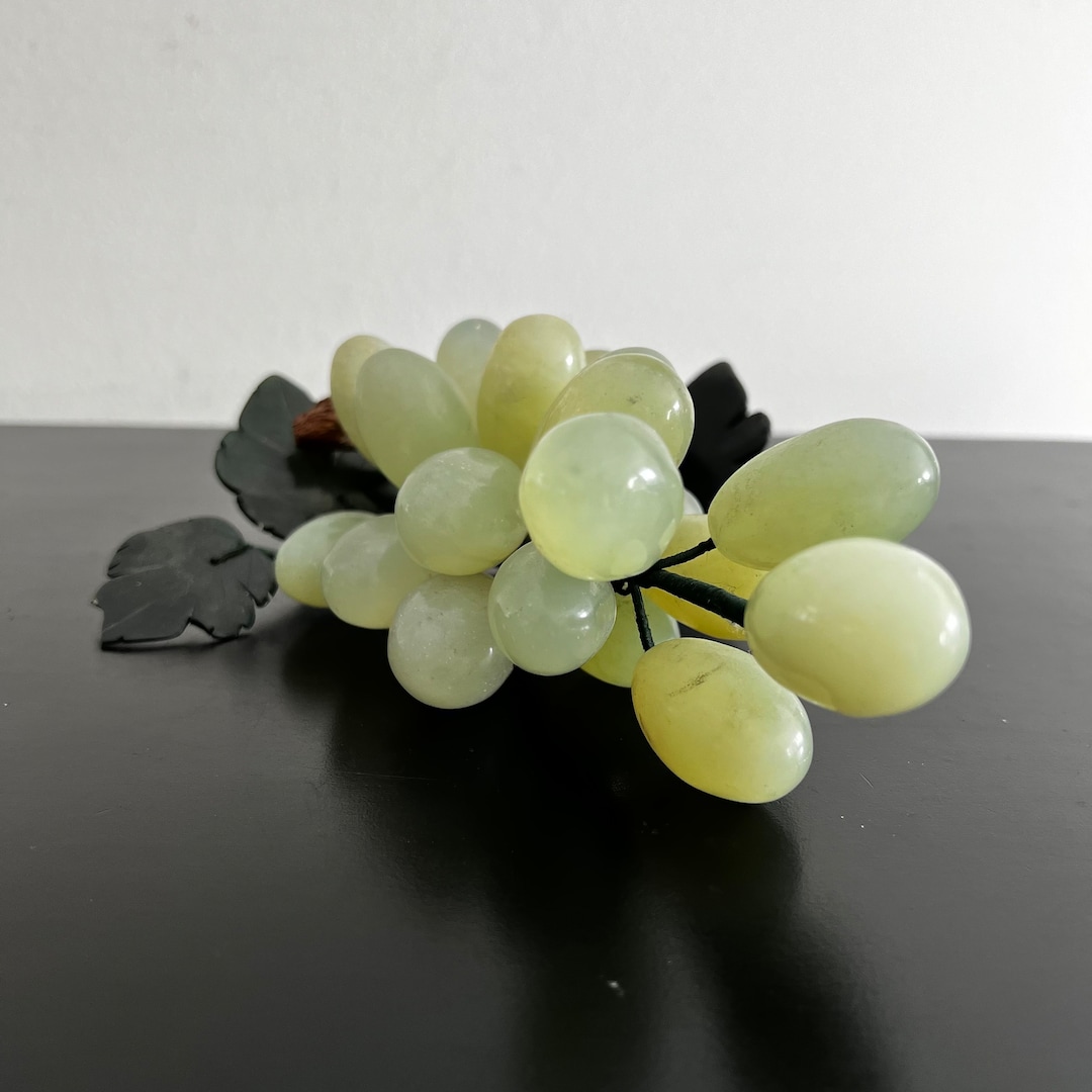 Vintage,marble Grape Cluster,mid Century Decor,stone Grapes,alsbaster ...