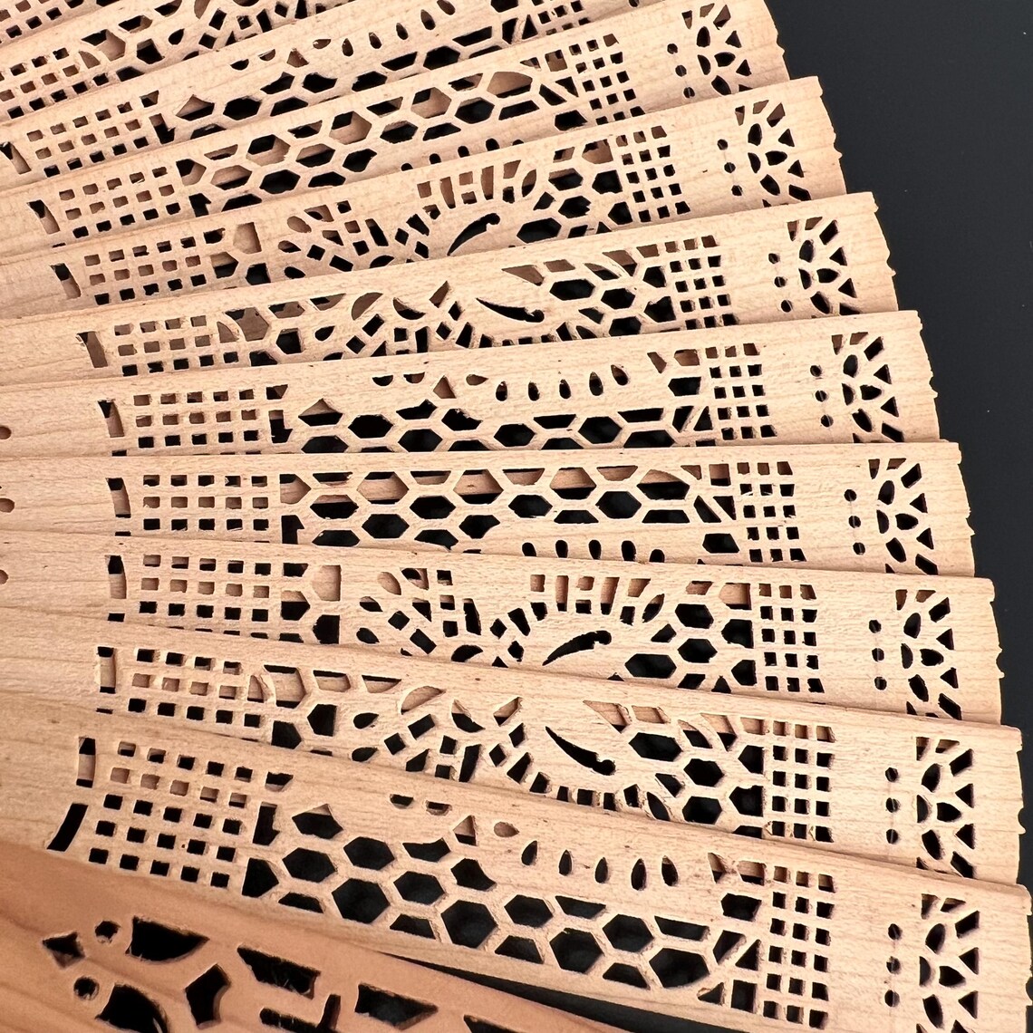 Vintage Wooden Folding Fan: Chinese Oriental Decor, Tasseled - Etsy