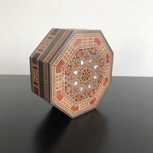 Vintage,marquetry Box,moroccan Wooden Box,home Decor,trinket Box ...