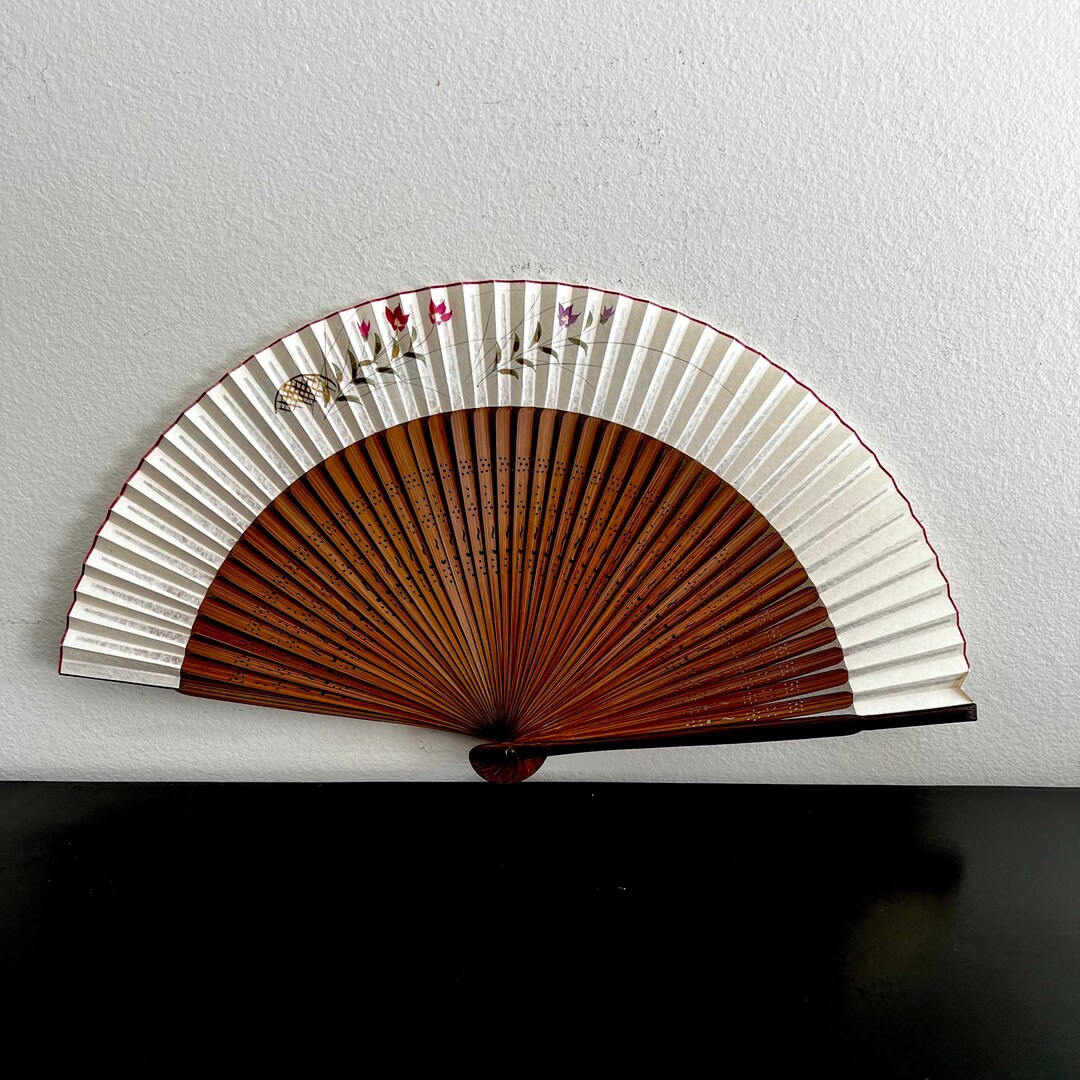 Vintage,japanese Fan,folding Fan,hand Fan,asian Fan,oriental Decor ...