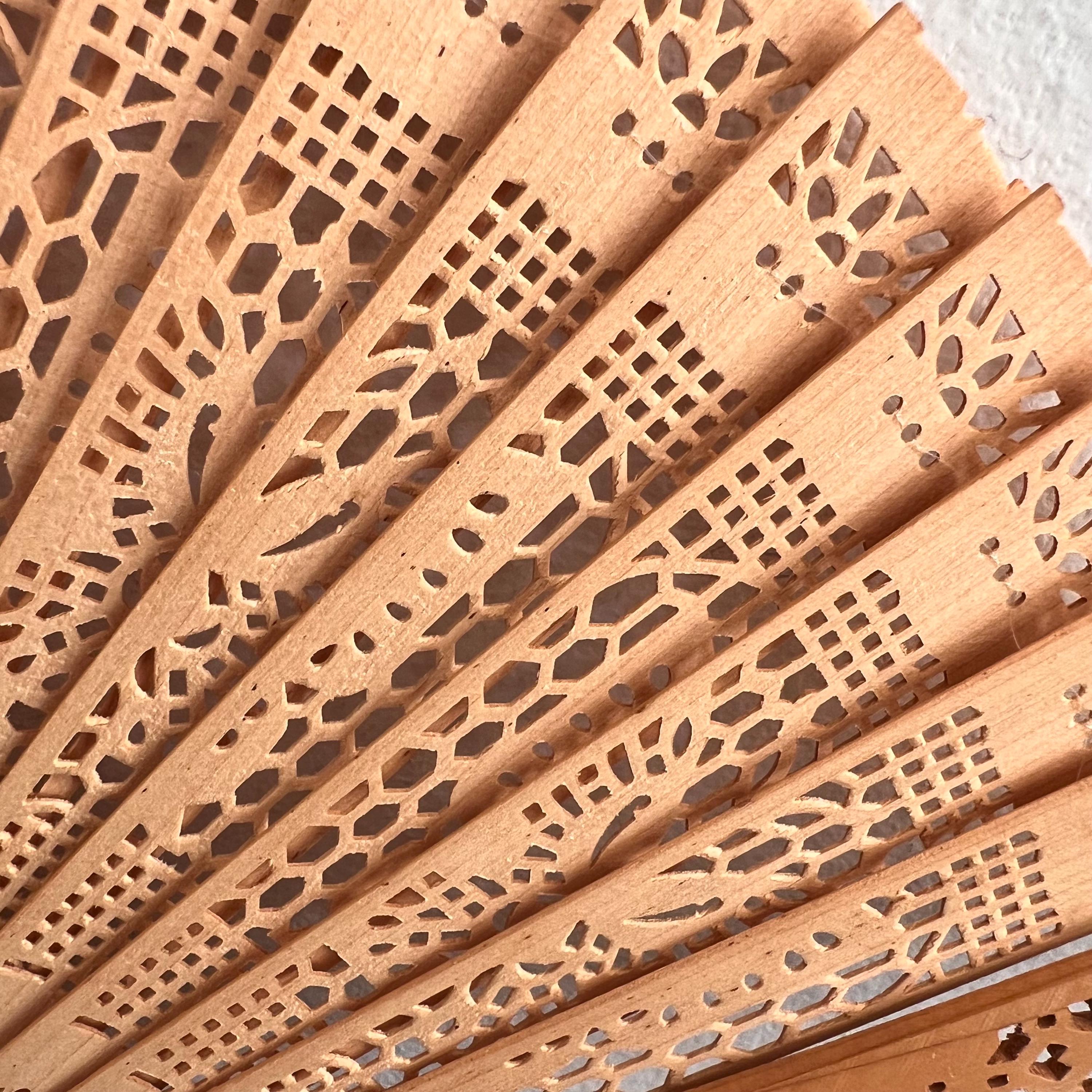 Vintage Wooden Folding Fan: Chinese Oriental Decor, Tasseled - Etsy