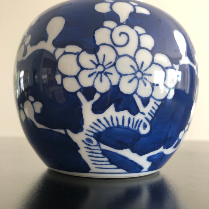 Vintagechinese Prunus Vasechinoiserie Decorasian - Etsy
