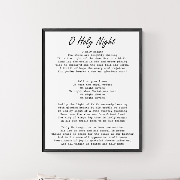O Holy Night Shirt - Etsy