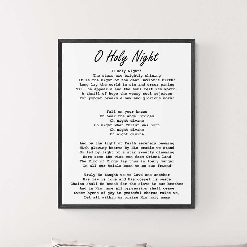 O Holy Night - Etsy